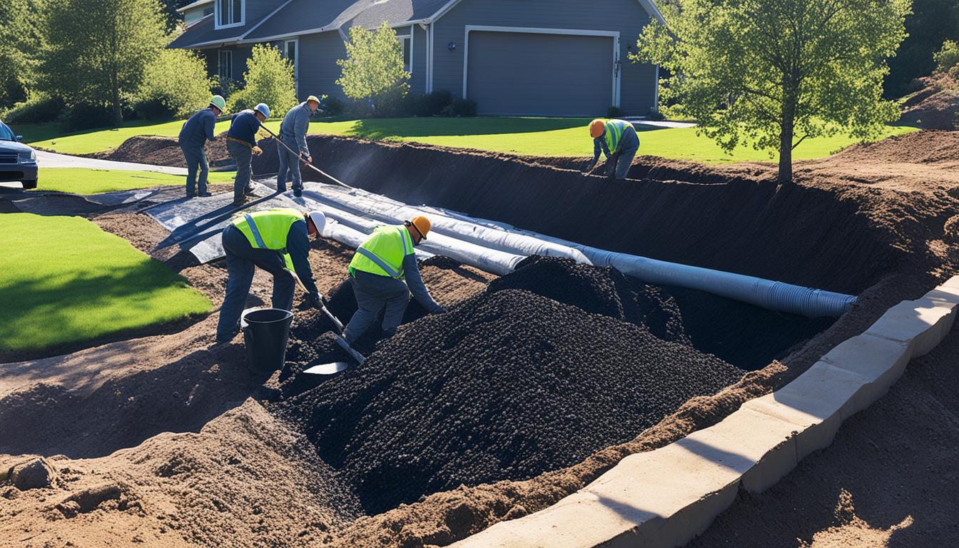 French Drain Installation: Solve Drainage Issues